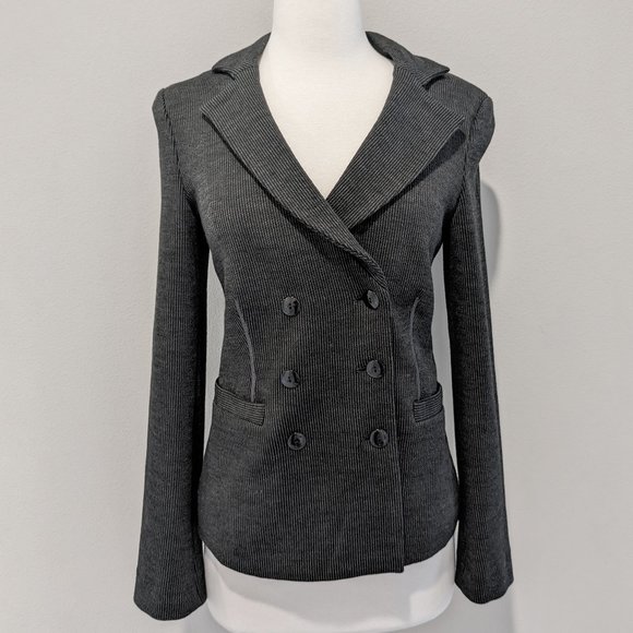 Emporio Armani | Jackets & Coats | Emporio Armani Knit Double Breasted Blazer | Poshmark